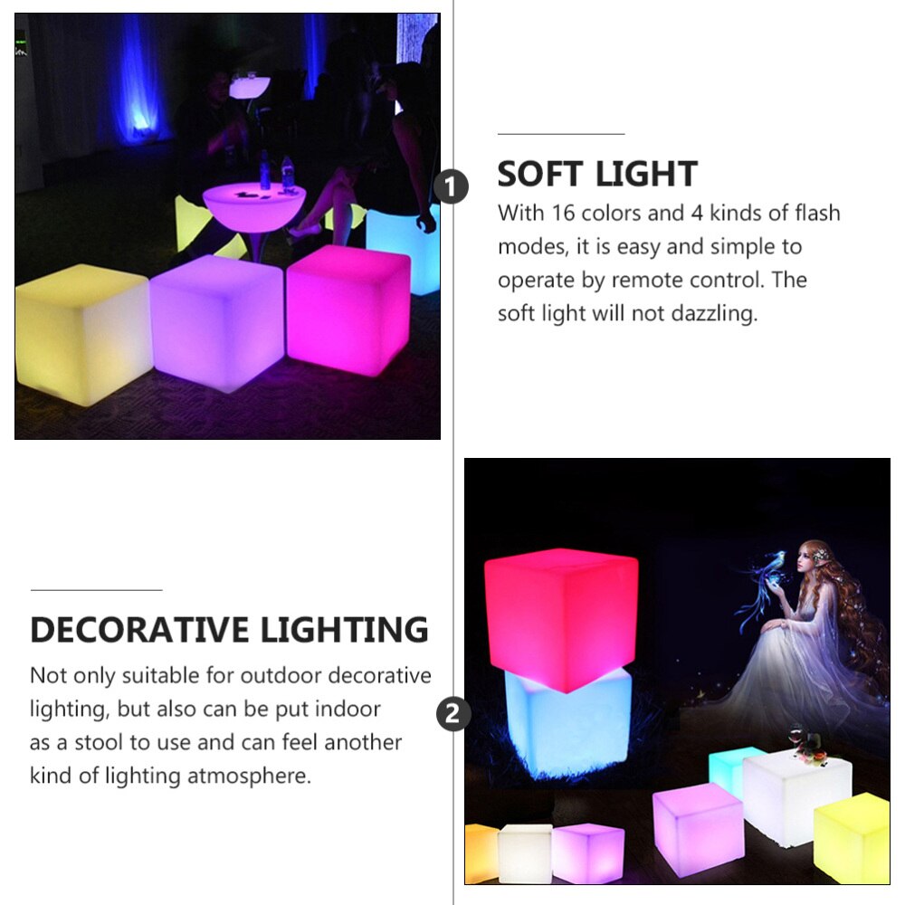 1 Pc 10CM LED Cube Light Outdoor Waterproof Lamp (... – Vicedeal