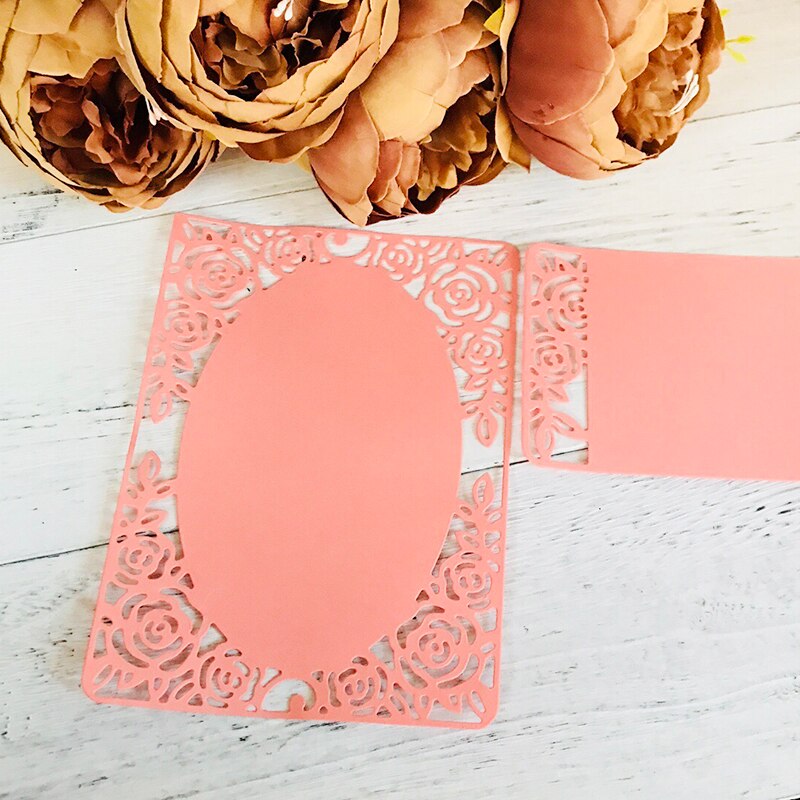 Flower Border Dies Wedding Invitations frame Metal... – Grandado