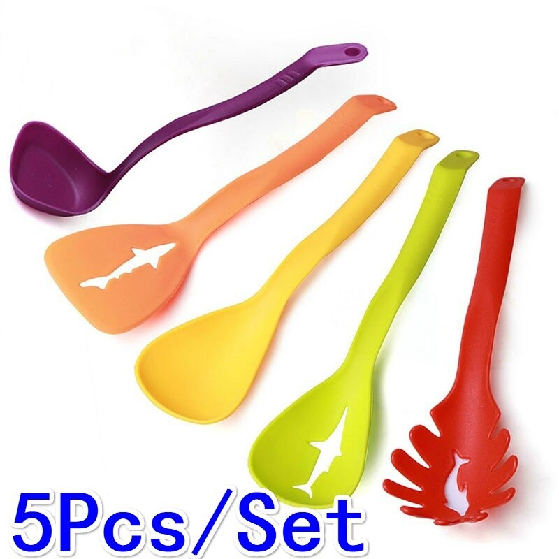 5pcs/set Nylon Cooking Turners Cook Spatula Cookin... – Grandado