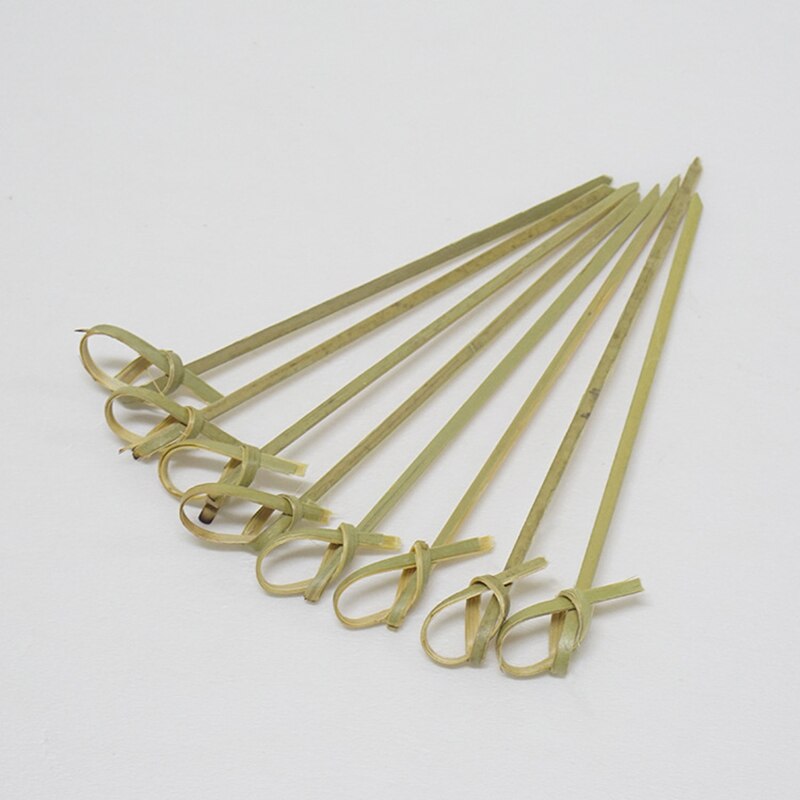 100 Pcs Bamboo Knotted Skewers Disposable Twisted ... – Grandado