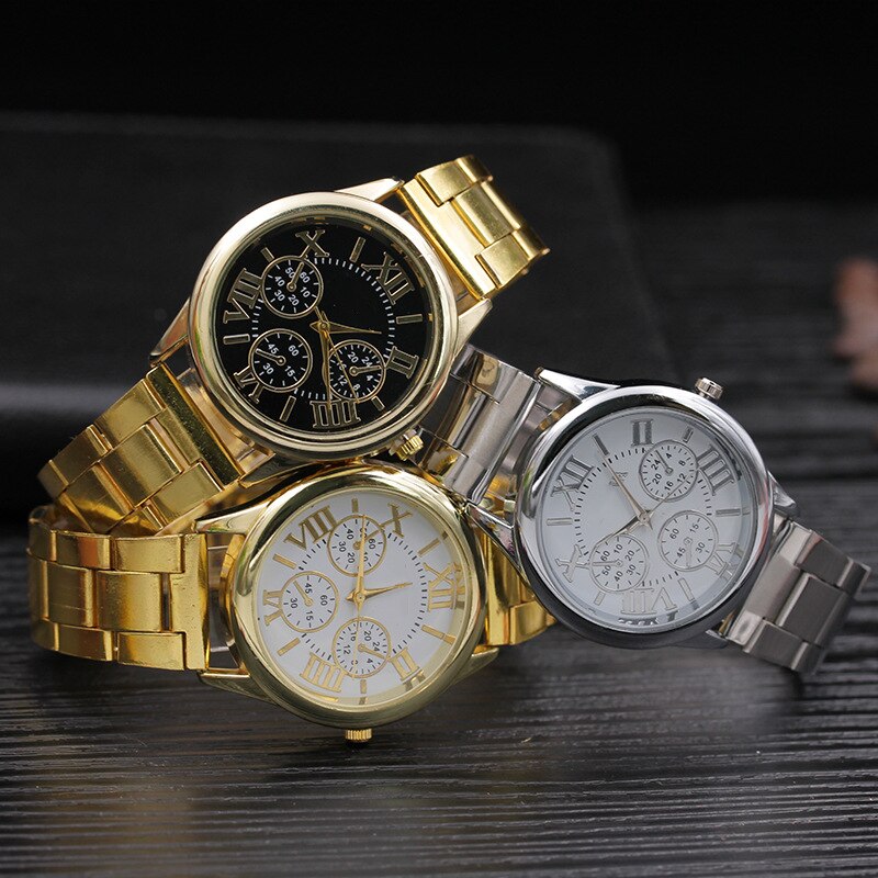 1PCs Brand Quartz Watches Simple Gold Women Quartz... – Grandado