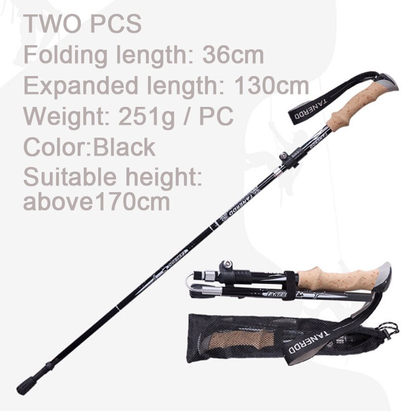 2PCS Carbon Fiber Walking Sticks Folding Trekking ... – Grandado