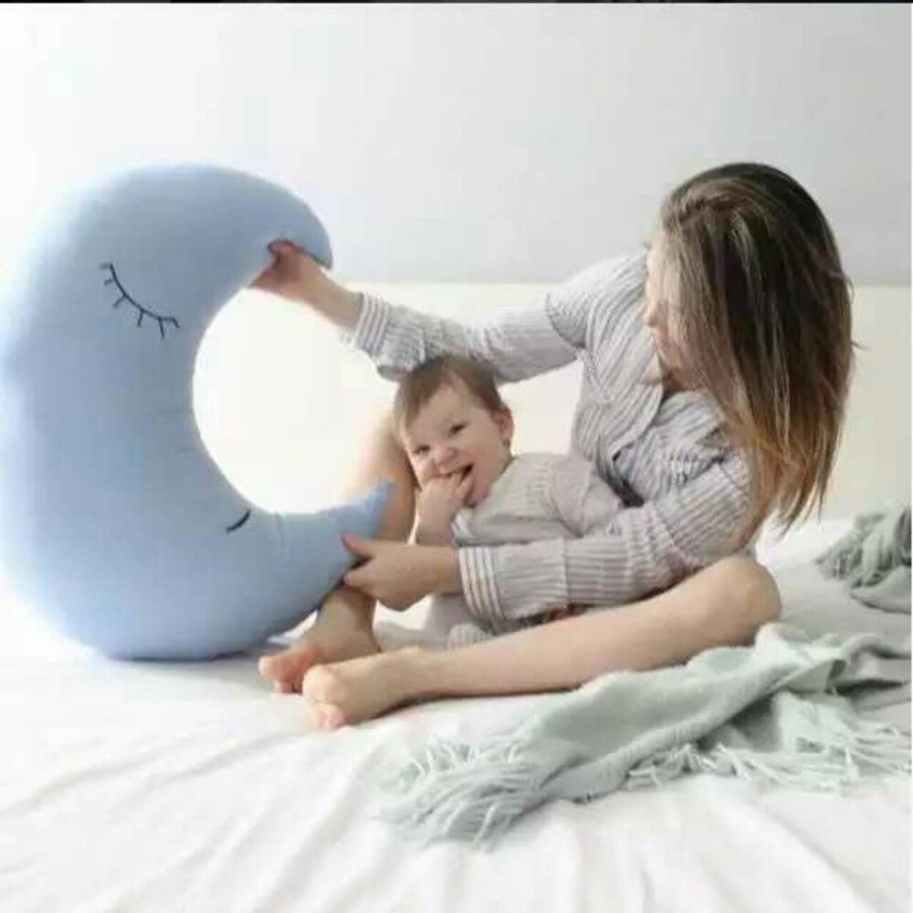 Cartoon Multifunction Moon Shape Baby Pillow Prote... – Grandado