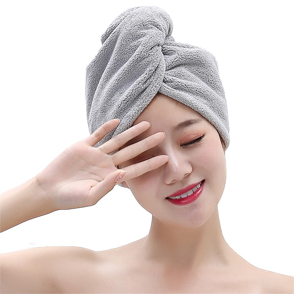 Vrouwen Douche Caps Handdoek Coral Fleece Microfib... – Grandado