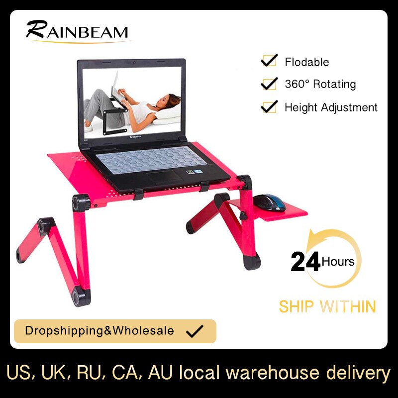 360 degree Adjustable Laptop Table Ergonomic Alumi... – Grandado