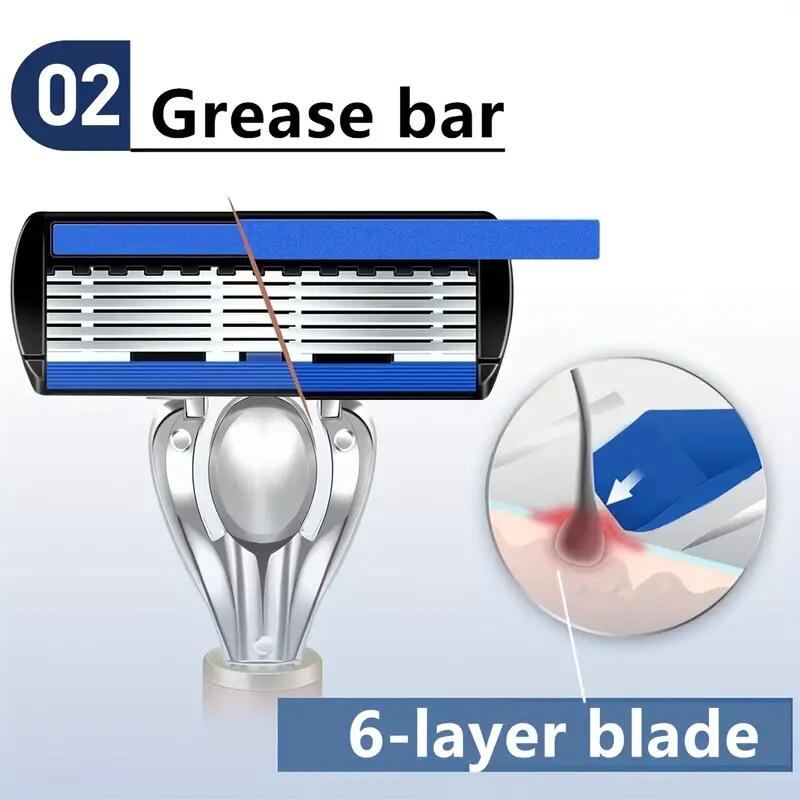 6-- lags barberblad, klassisk genanvendeligt barbe... – Grandado