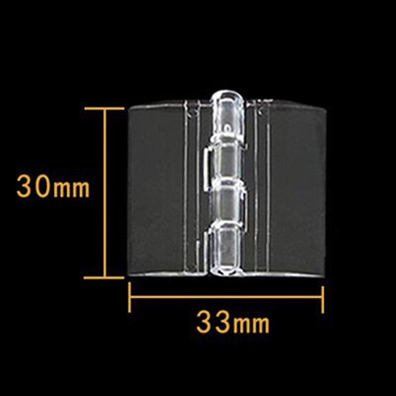 10Pcs/pack Transparent Plastic Folding Hinges Dura... – Grandado