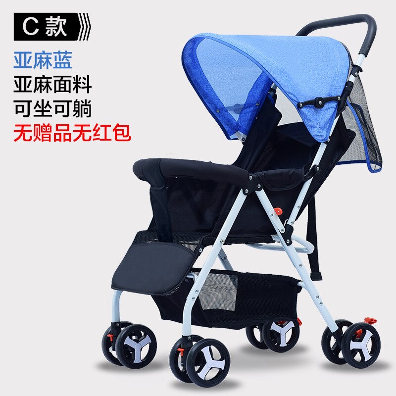 Portable Baby Stroller Folding Baby Carriage Ultra... – Grandado Portable Baby Stroller Folding Baby Carriage Ultra... – Grandado
