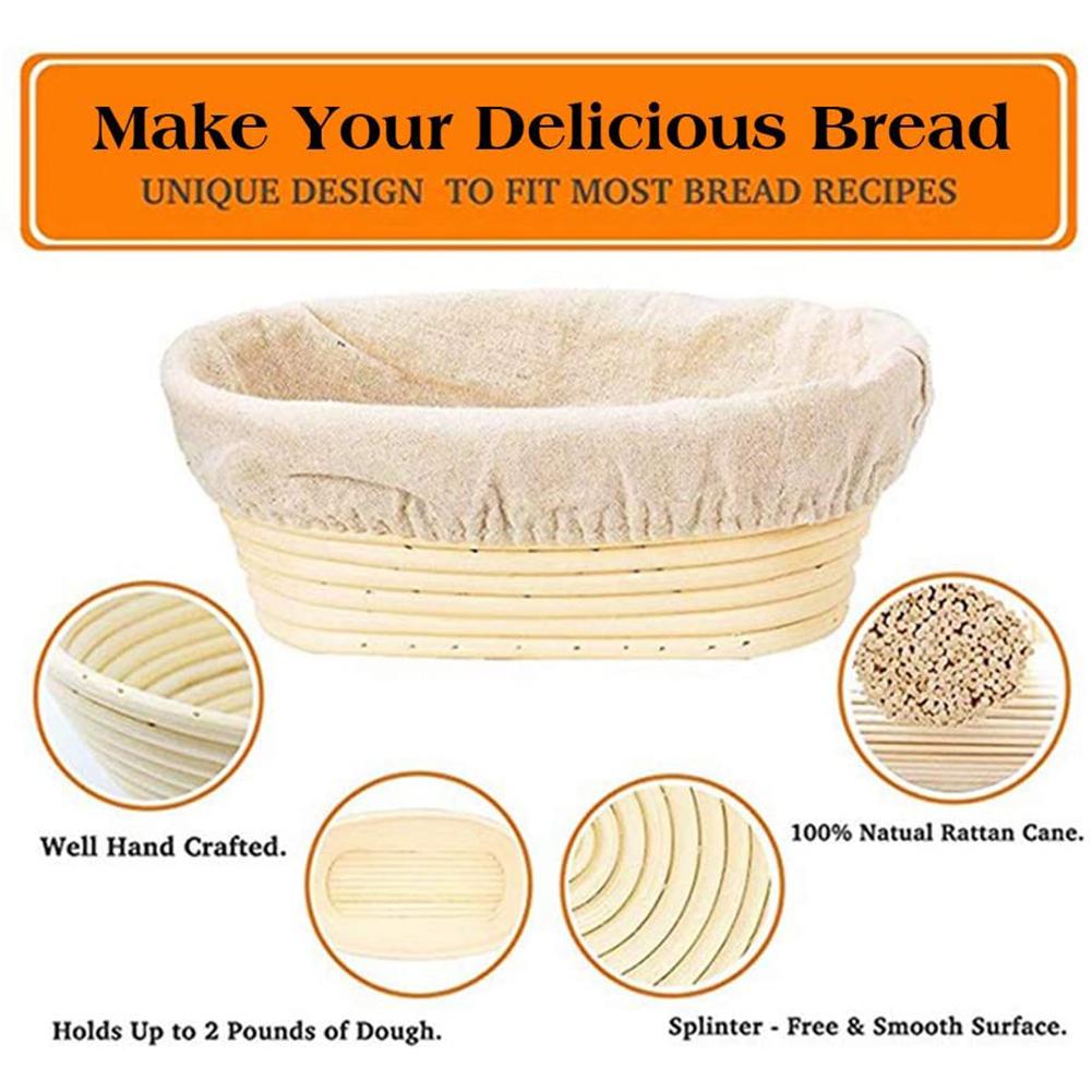 Bread Fermentation Rattan Basket Bread Banneton Pr... – Grandado