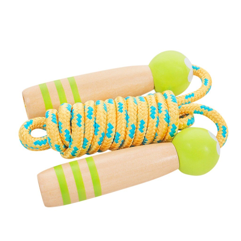 Skipping Rope Wooden Handle Sports Rope Fitness Ju... – Vicedeal