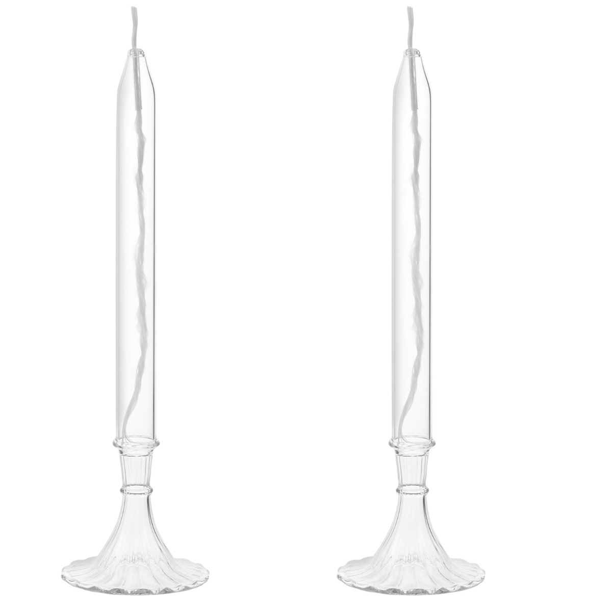 2pcs Candlelight Dinner Glass Oil Candle Decor Tra... – Grandado
