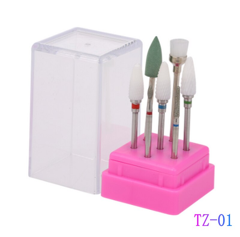 7 Pcs Keramische Nail Boren Set Met Doos Frees Man... – Grandado