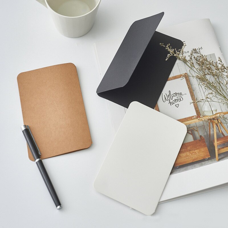 10 Pcs/set Simple Vintage Kraft Paper Blank Cards ... – Grandado