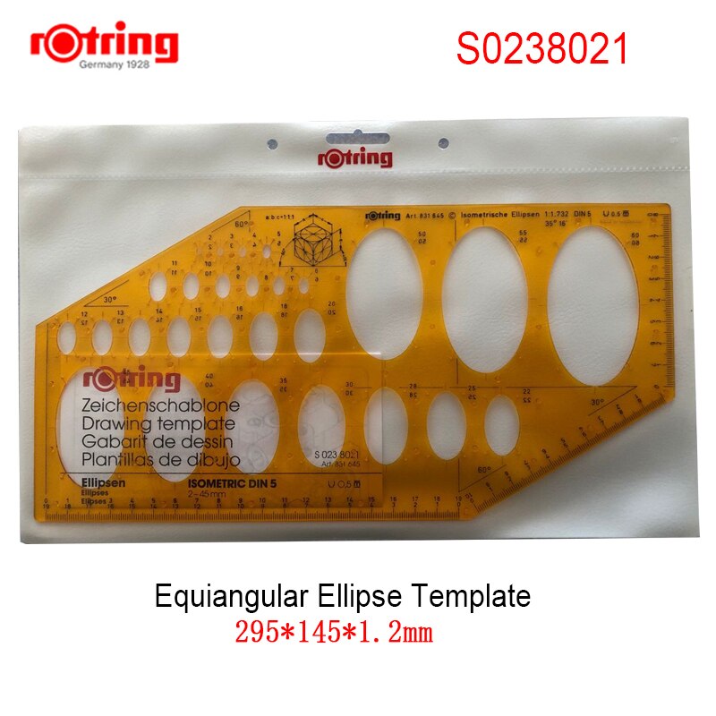 Rotring Equiangular Ellipse Sjabloon/1-30Mm Circul... – Vicedeal
