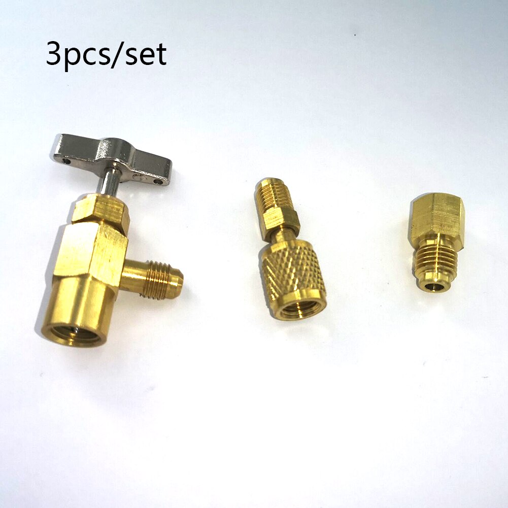 3PC R1234yf R134a R12 Refrigerant Can Tap Adapter ... – Grandado
