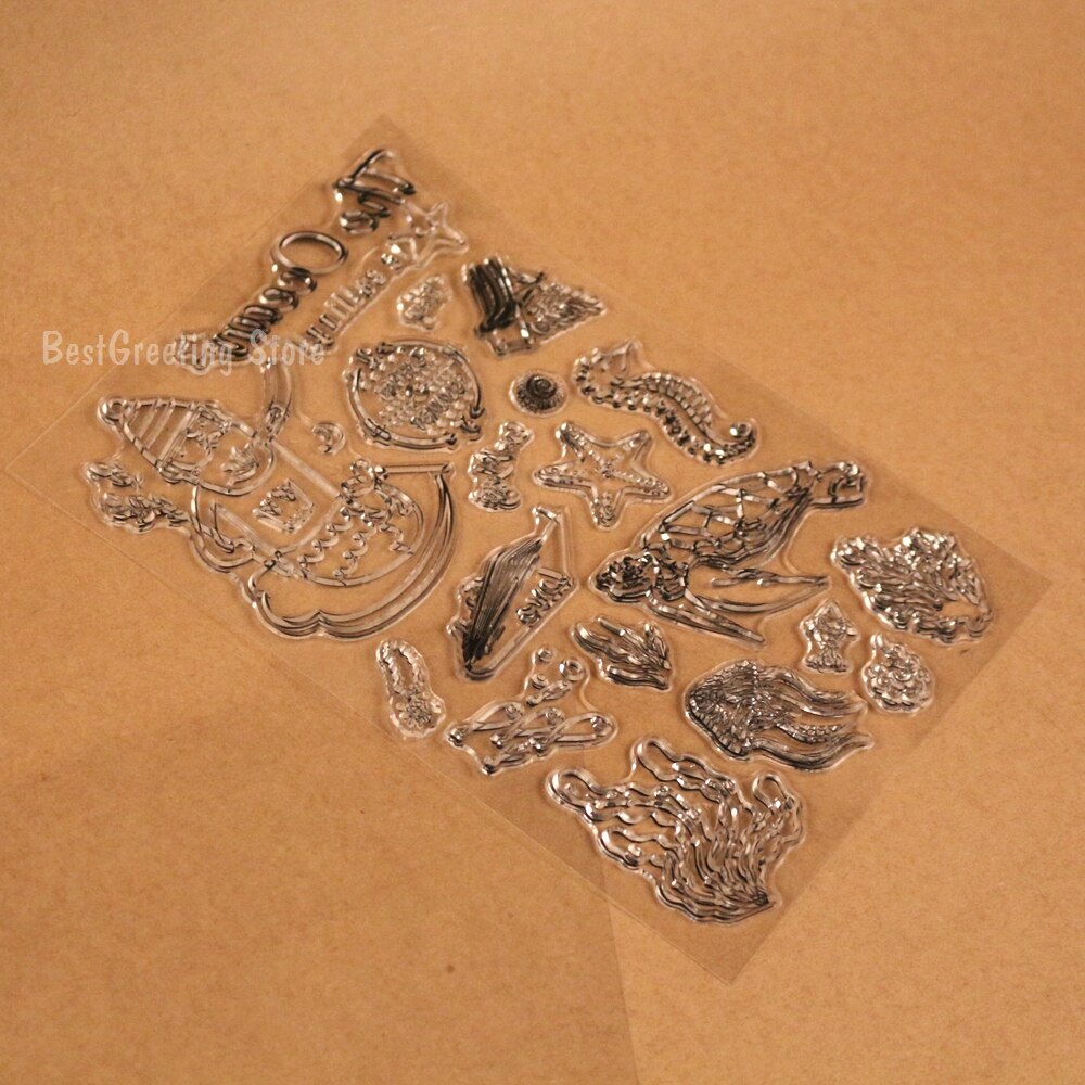 fun the ocean is calling clear stamps transparent ... – Vicedeal