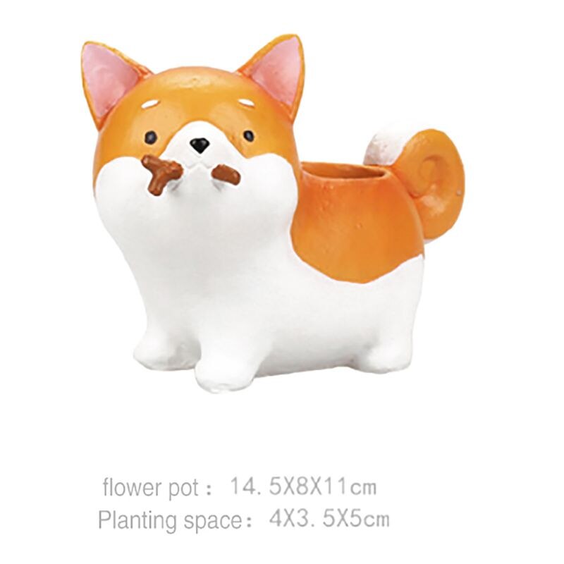 Lovely Flowerpots Akita Husky Dachshund Planters S... – Vicedeal