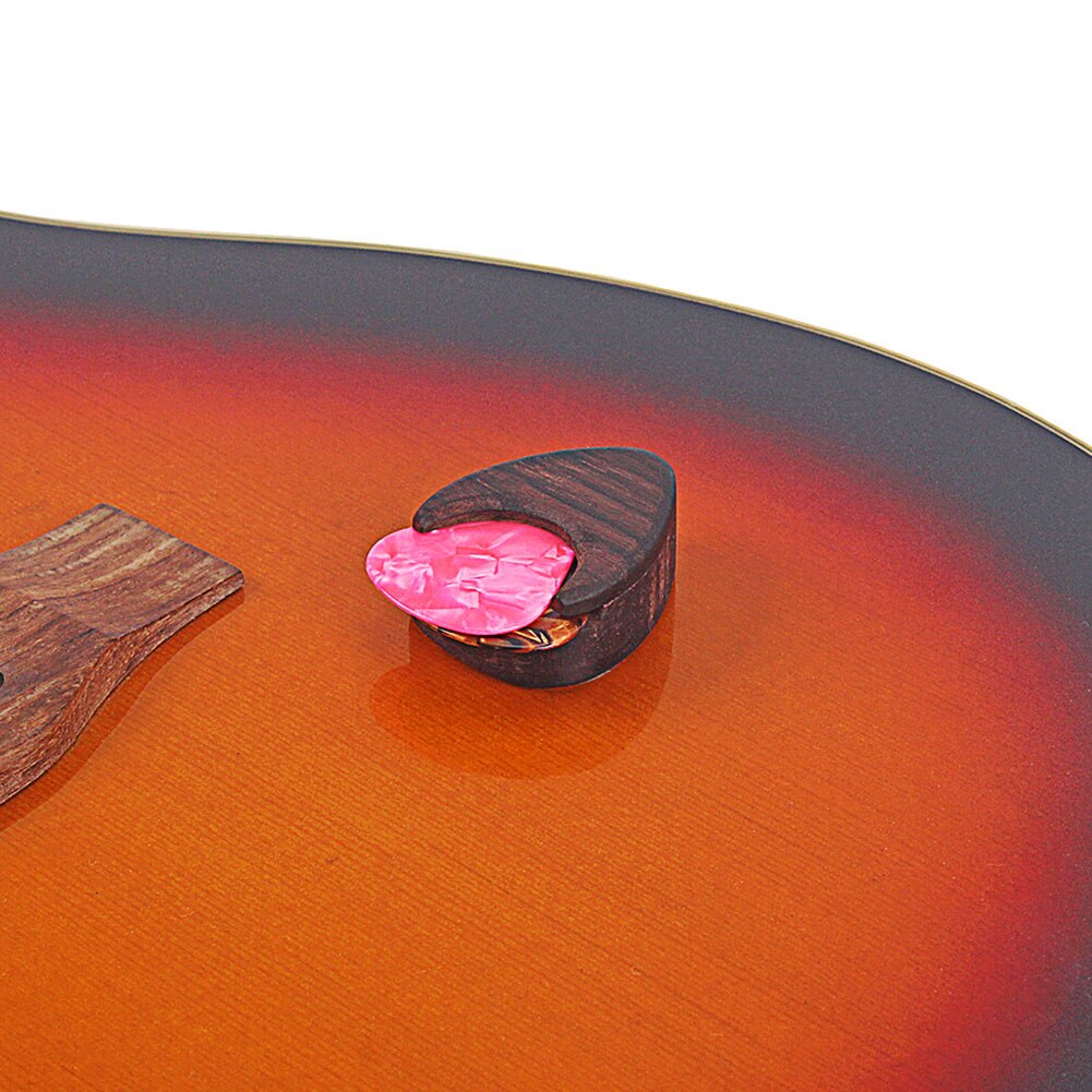 Portable Heart Shape Wooden Guitar Bass Pick Plect... – Vicedeal