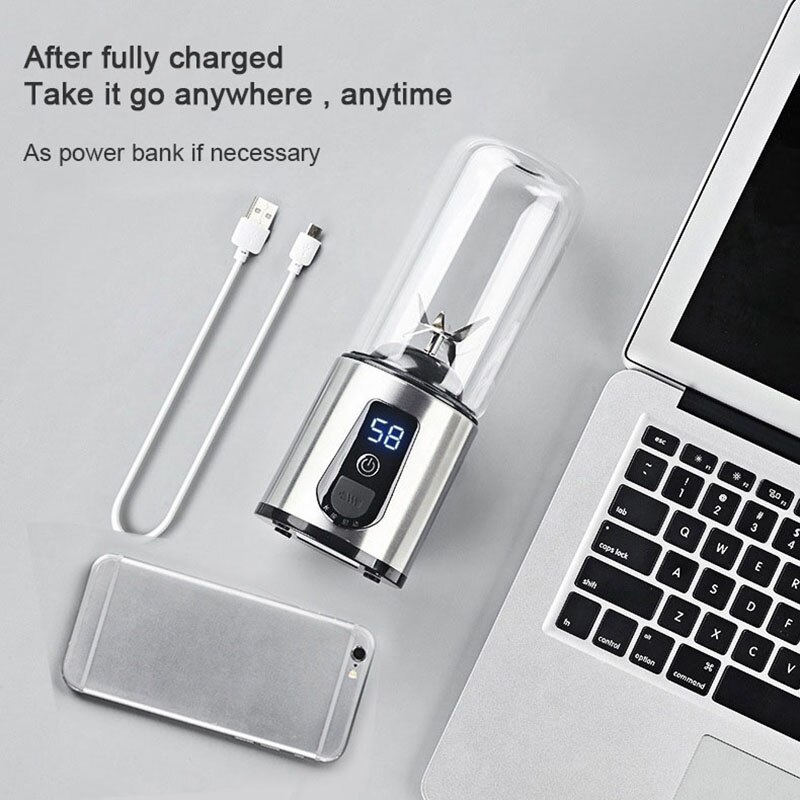 Seamoy Portable Electric Juicer Blender USB Mini F... – Grandado Seamoy Portable Electric Juicer Blender USB Mini F... – Grandado