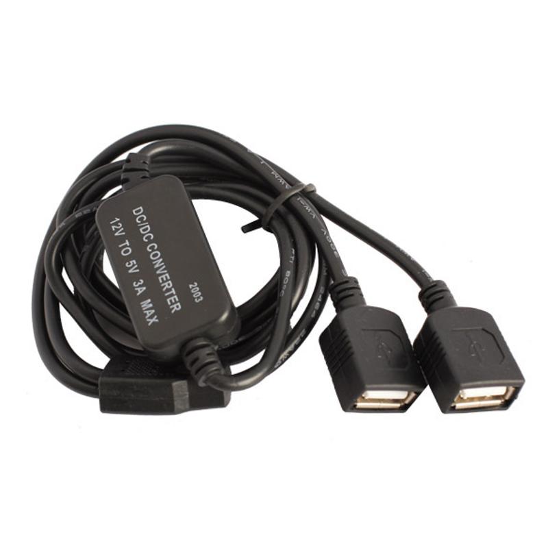 12V to 5V 3A 15W Dual USB Female Socket DC-DC Buck... – Grandado