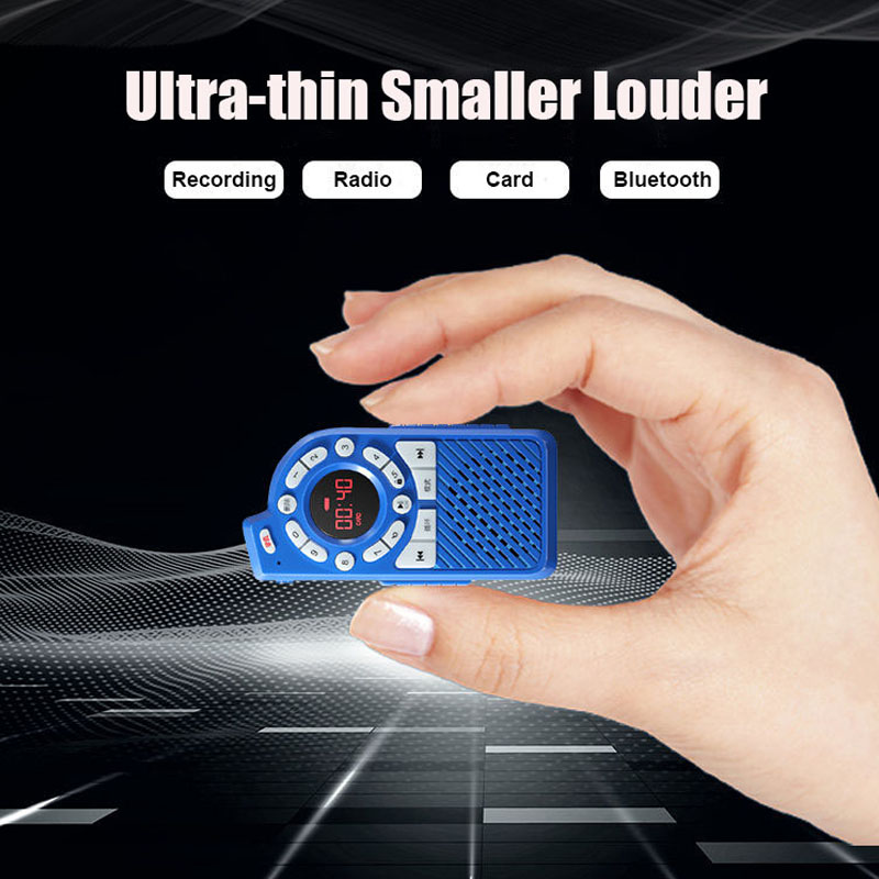 Mini FM Radio Portable Bluetooth 5.0 Speaker HIFI ... – Grandado