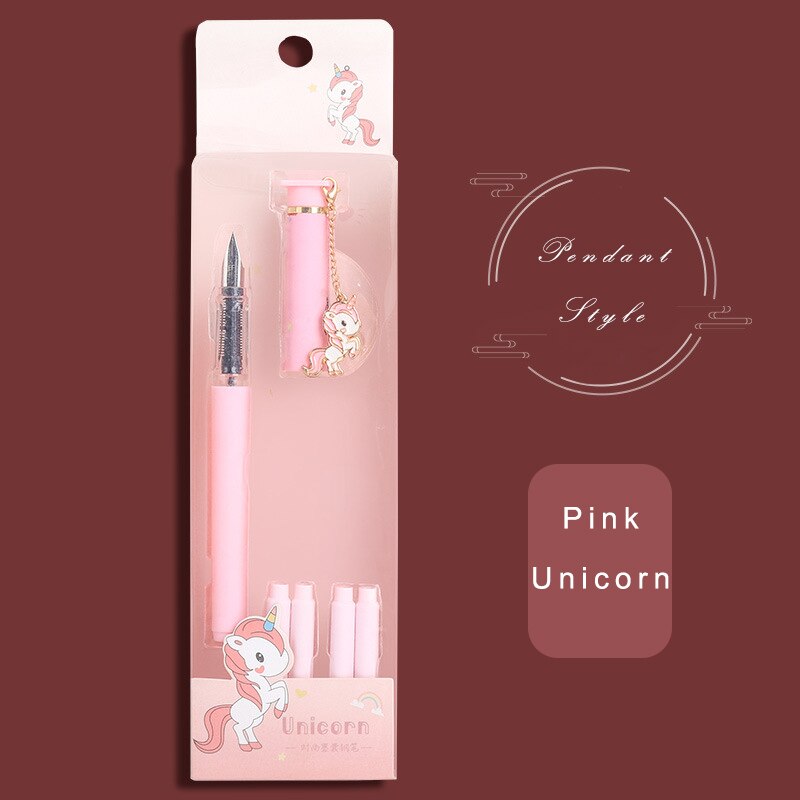 1Set China Style Plastic Fountain Pen 4 Blue Ink S... – Grandado