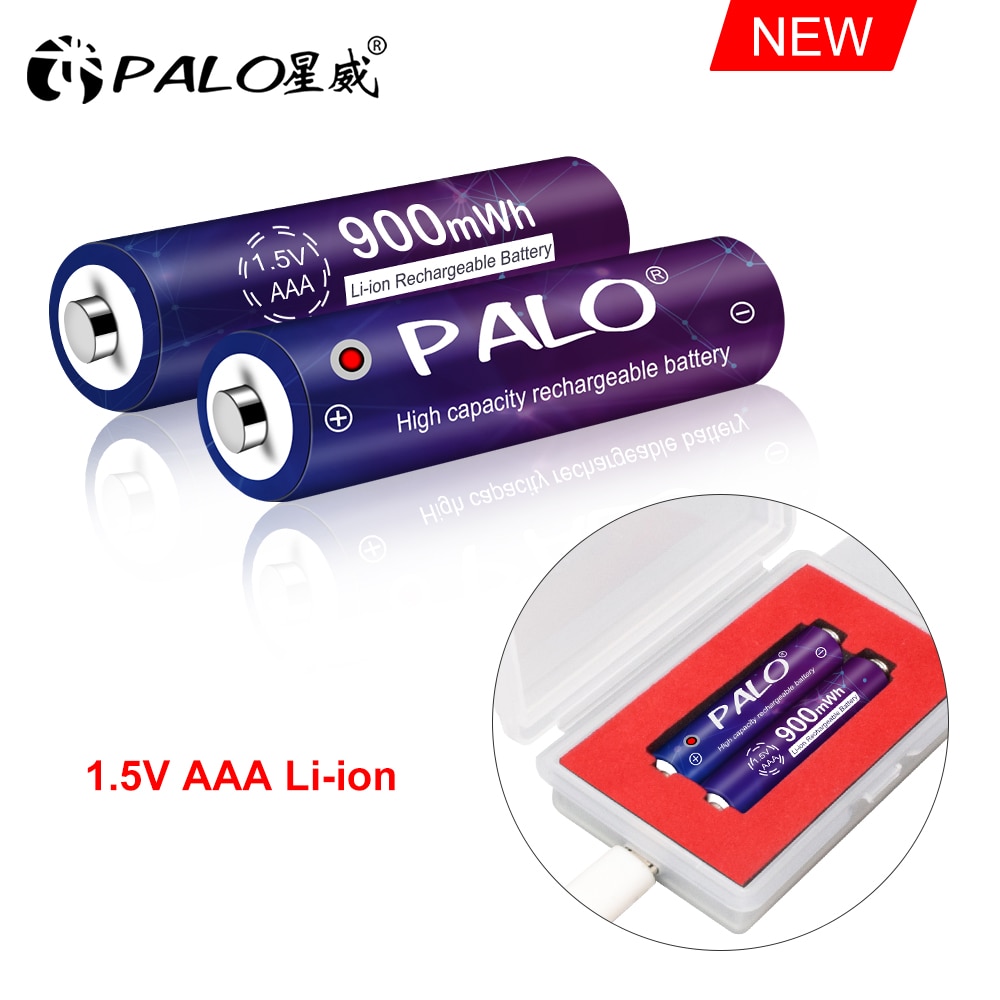Palo 1.5V Aaa Li-Ion Batterij 900mWh 1.5V Lithium ... – Grandado