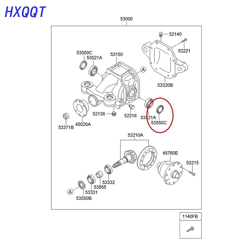 REAR Differential Axle Oil Seal For Kia Borrego OE... – Grandado