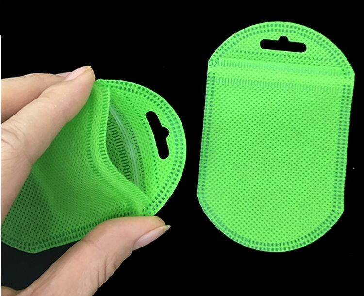 100 Stks/partij Plastic Niet-geweven Stof Zip Lock... – Grandado