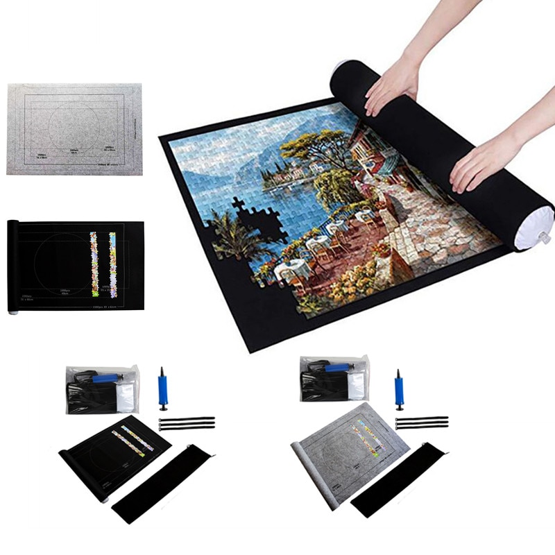 Puzzles Mat Jigsaw Roll Felt Mat Play Mat Puzzles ... – Grandado