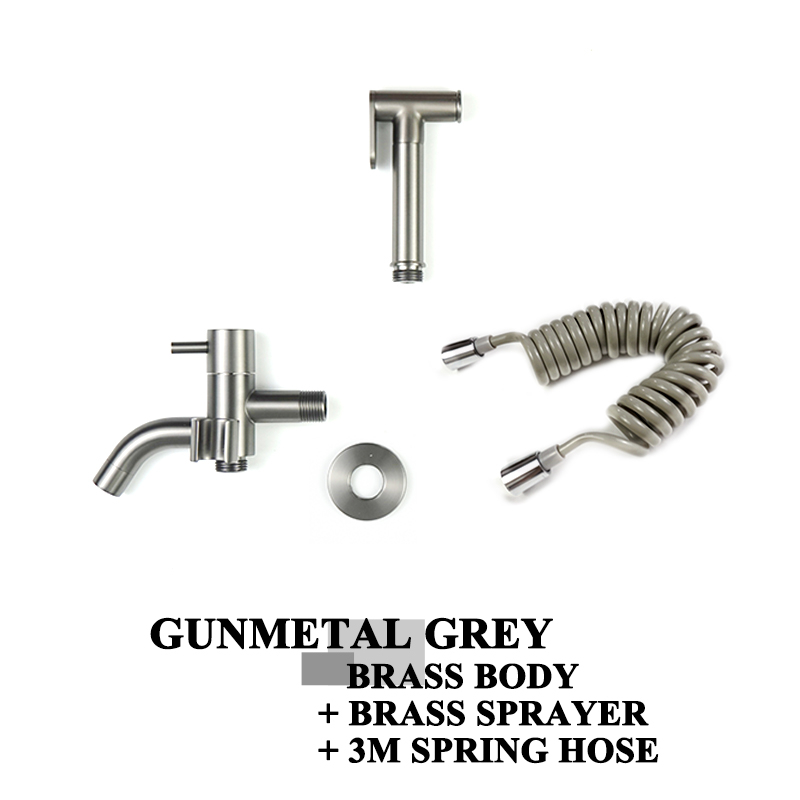 Bidet Sproeier Kraan Toilet Kraan Black Chrome Gre... – Vicedeal