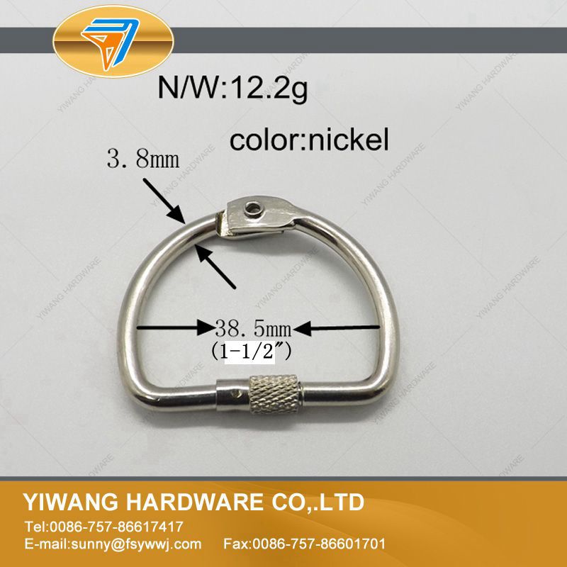 Manufacturer direct D-shape key ring nickel platin... – Grandado