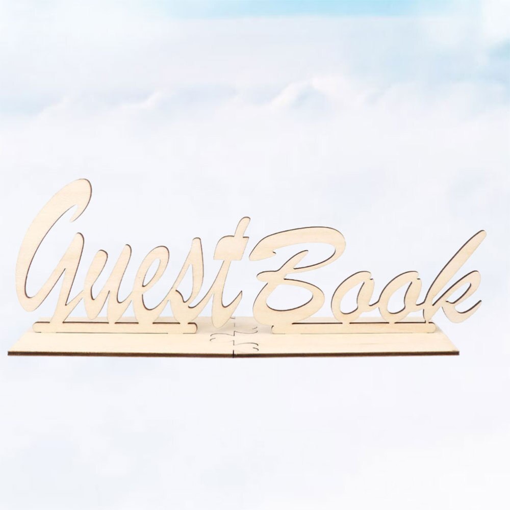 Guest Book Table Sign Wooden Freestanding Guestboo... – Vicedeal
