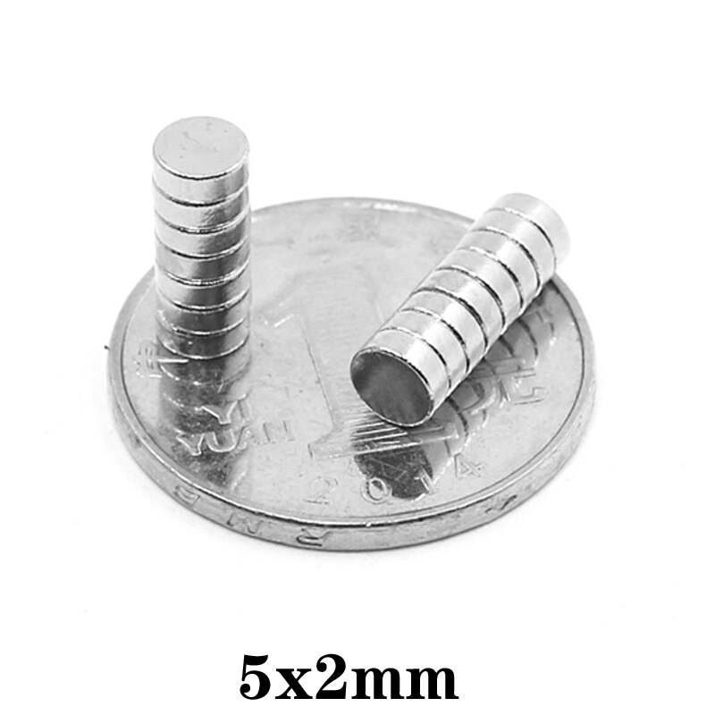 50~1000pcs 5x2 mm Rare Earth Magnets Diameter 5x2m... – Grandado