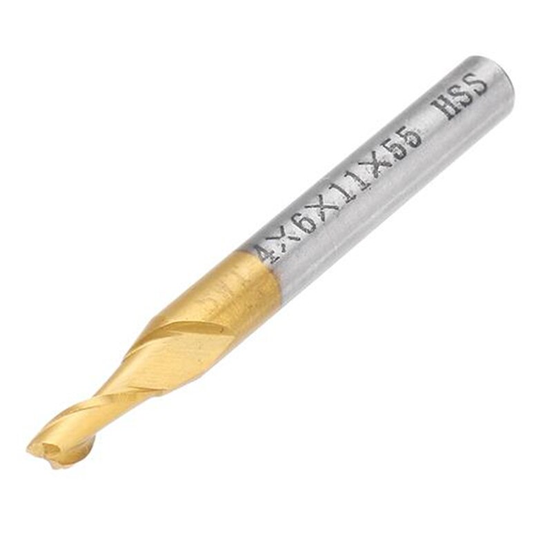 5pcs 2 Flute 2/3/4/5/6mm Milling Cutter HSS Titani... – Grandado