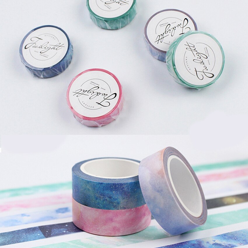 Diy Zelfklevende Kleurrijke Washi Masking Tape Sti... – Vicedeal