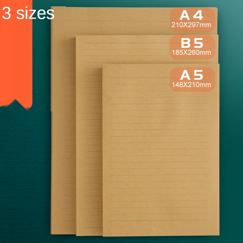 50 Sheets A4/b5/a5 Vintage Kraft Paper Writing Let... – Grandado