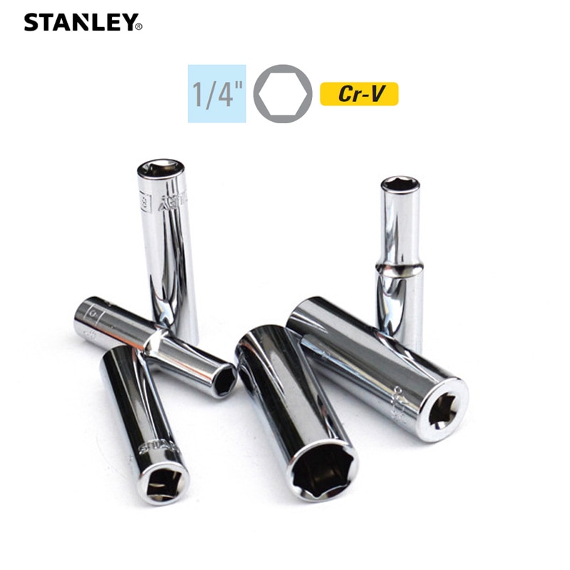 Stanley 1-Piece 6PT 1/4 drive metric deep socket w... – Grandado