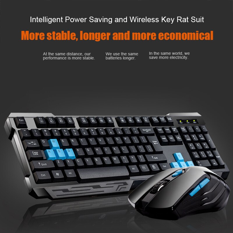 Keyboard Mouse Combos Waterproof Multimedia 2.4GHz... – Grandado
