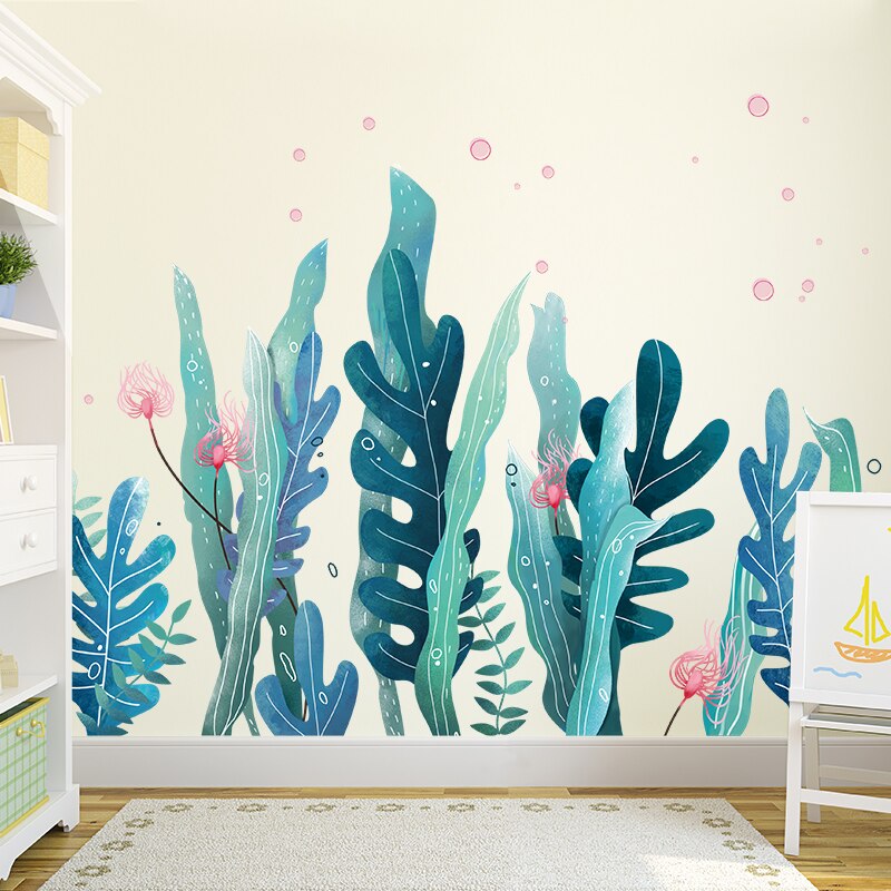 [shijuekongjian] Seaweed Wall Stickers DIY Marine ... – Grandado