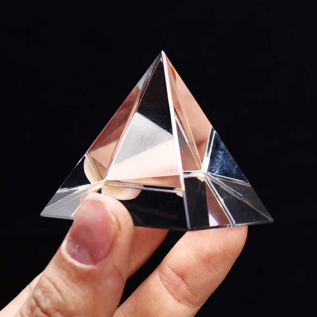 100mm Clear Optical Glass Prisms Pyramid Crystal H... – Vicedeal