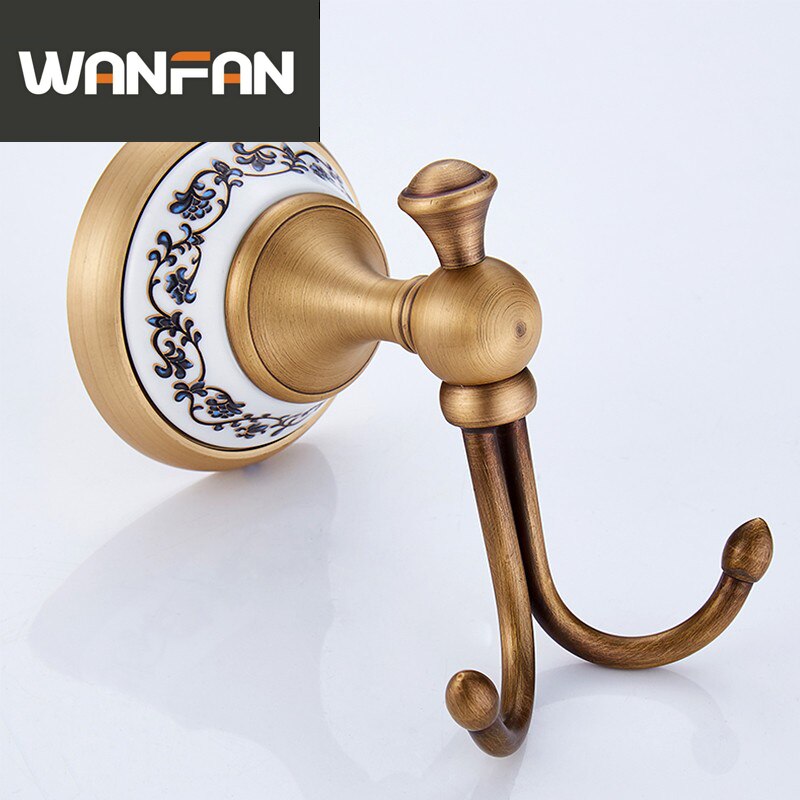 Robe Hooks European Style Antique Bronze Ceramic R... – Grandado