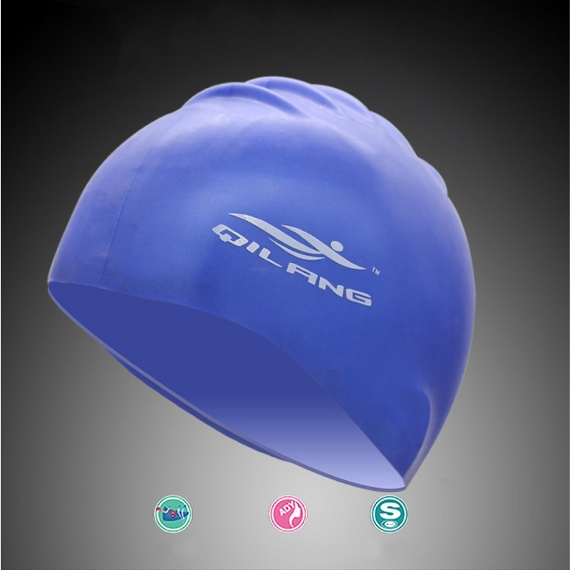 Mens Womens Siliconen Badmuts Waterdicht Kleur Vol... – Vicedeal