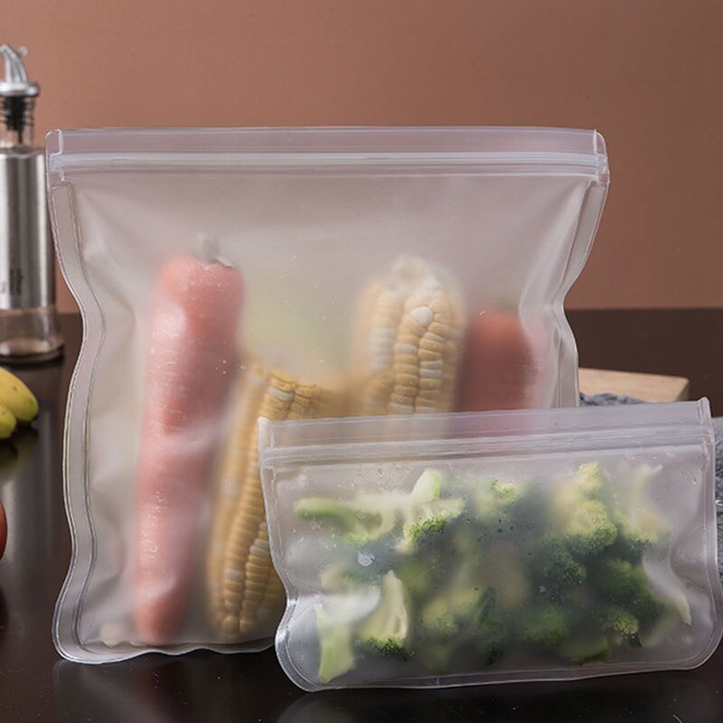 Clear EVA Silicone Food Storage Bag Reusable Freez... – Vicedeal
