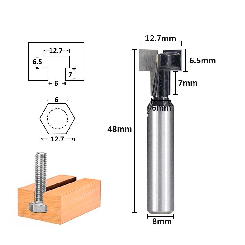 Cleaning Bottom Router Bit Wood End Mills T-Slot R... – Grandado