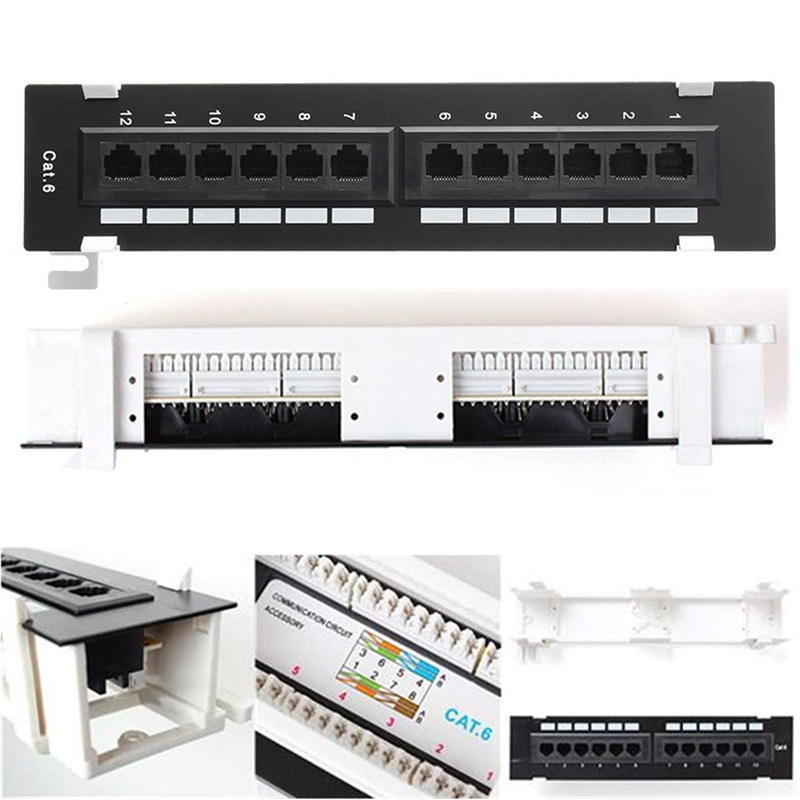 Network Tool Kit 12 Port CAT6 Patch Panel RJ45 Net... – Vicedeal