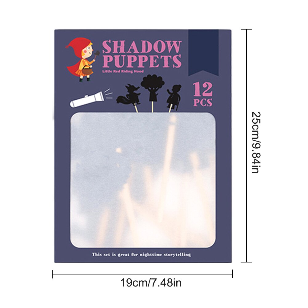12 Stuks Kinderen Shadow Puppets Educatief Silhoue... – Vicedeal