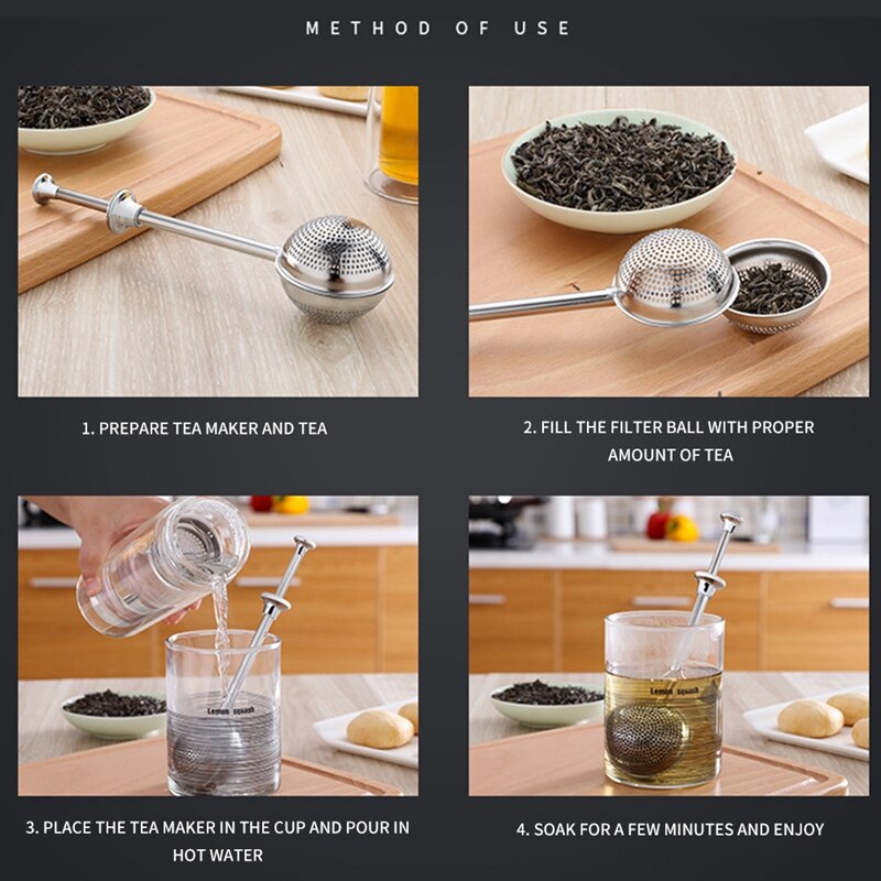Mesh Tea Strainer Stainless Steel Tea Infuser Reus... – Grandado