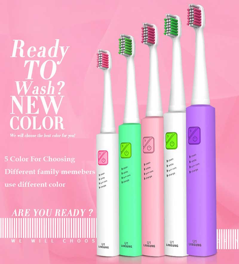 Sonic Electric Toothbrush USB Charge Rechargeable ... – Vicedeal