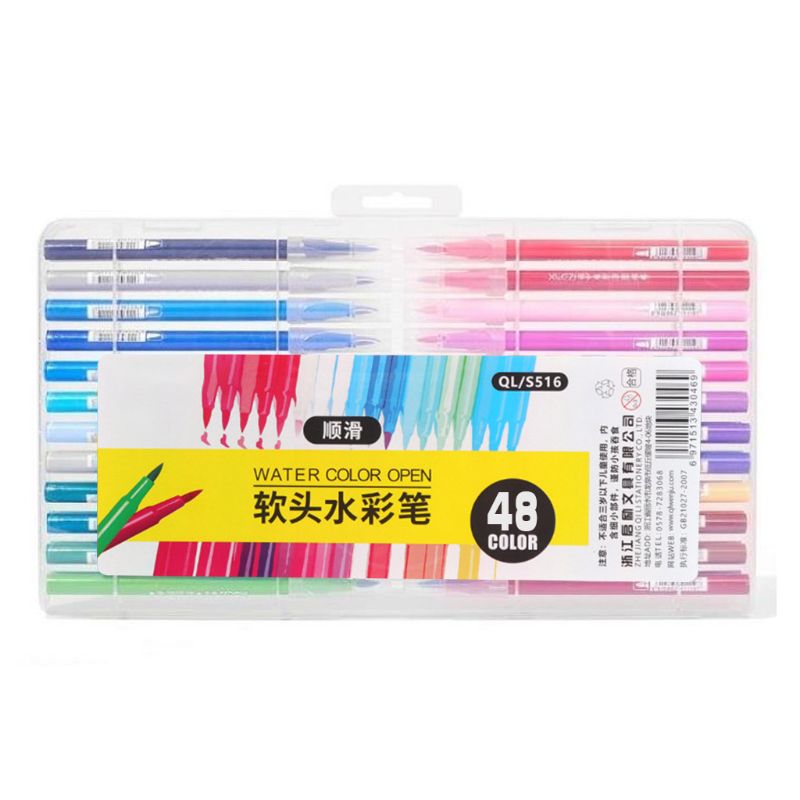 12/24/36/48 Colors Art Marker Watercolor Brush Pen... – Vicedeal